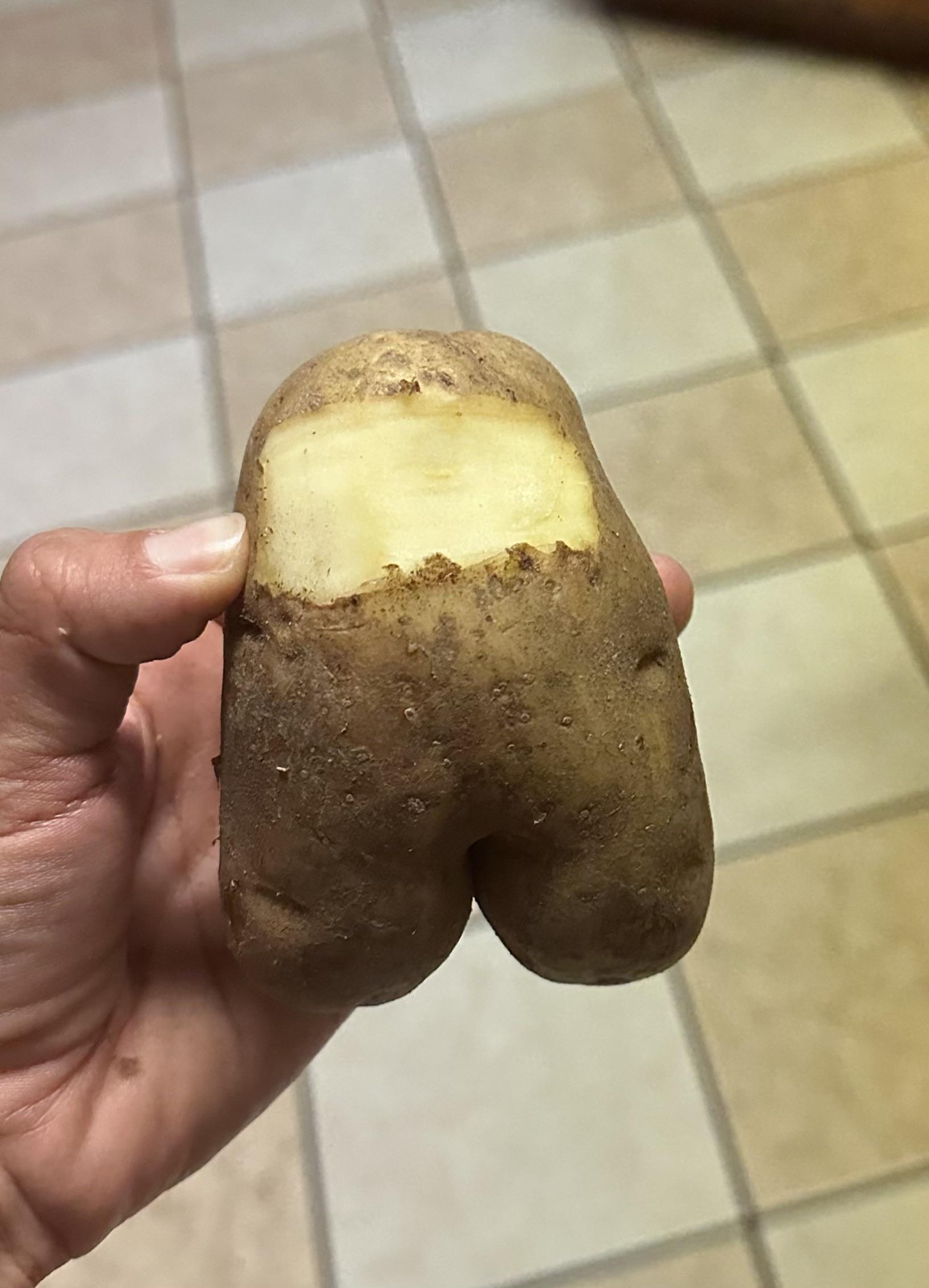 I Was Going To Say It Looked Like A Scrotum But My Son Said It Looked Like Among Us First I