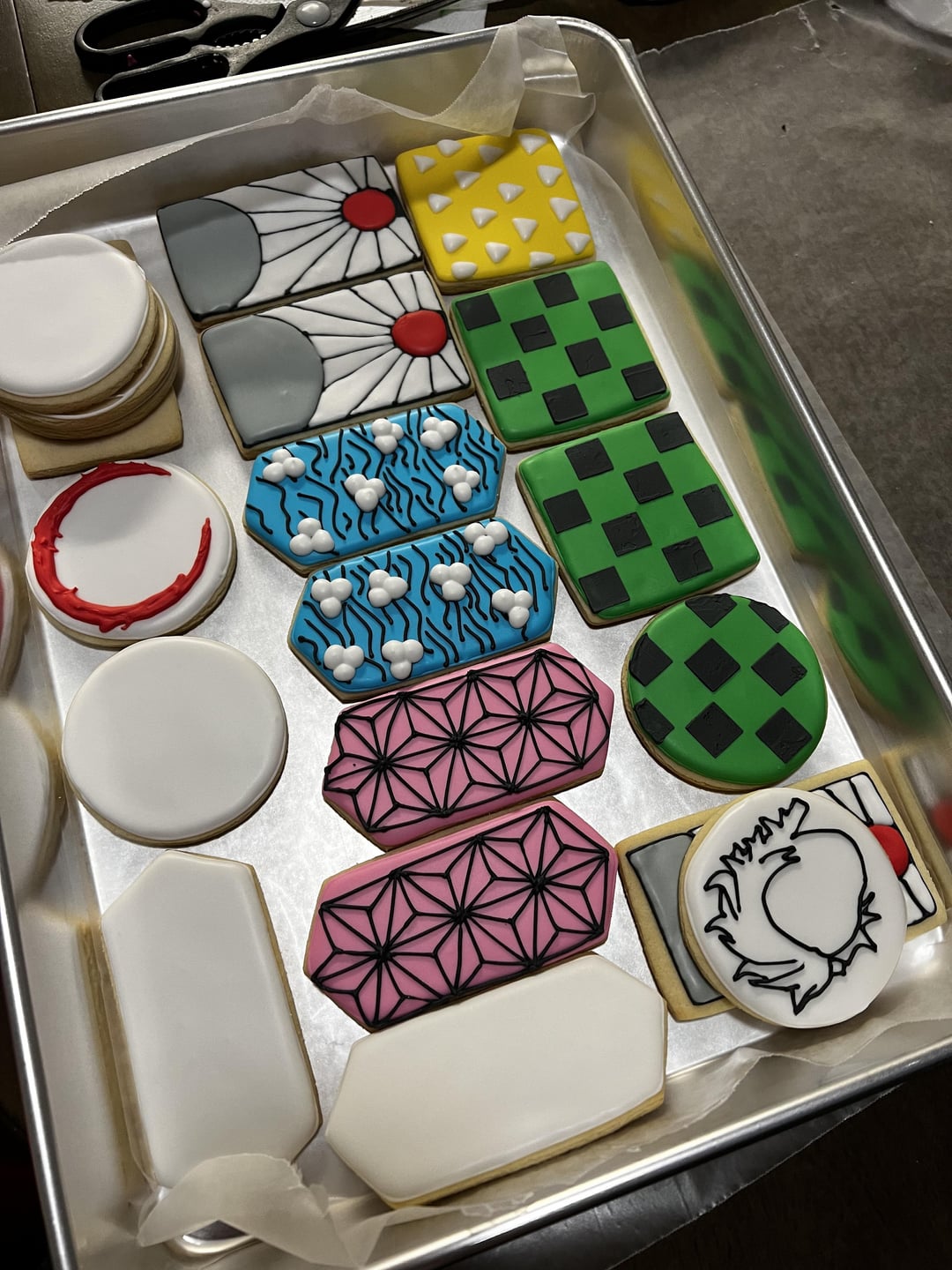 Demon Slayer cookies - Dining and Cooking