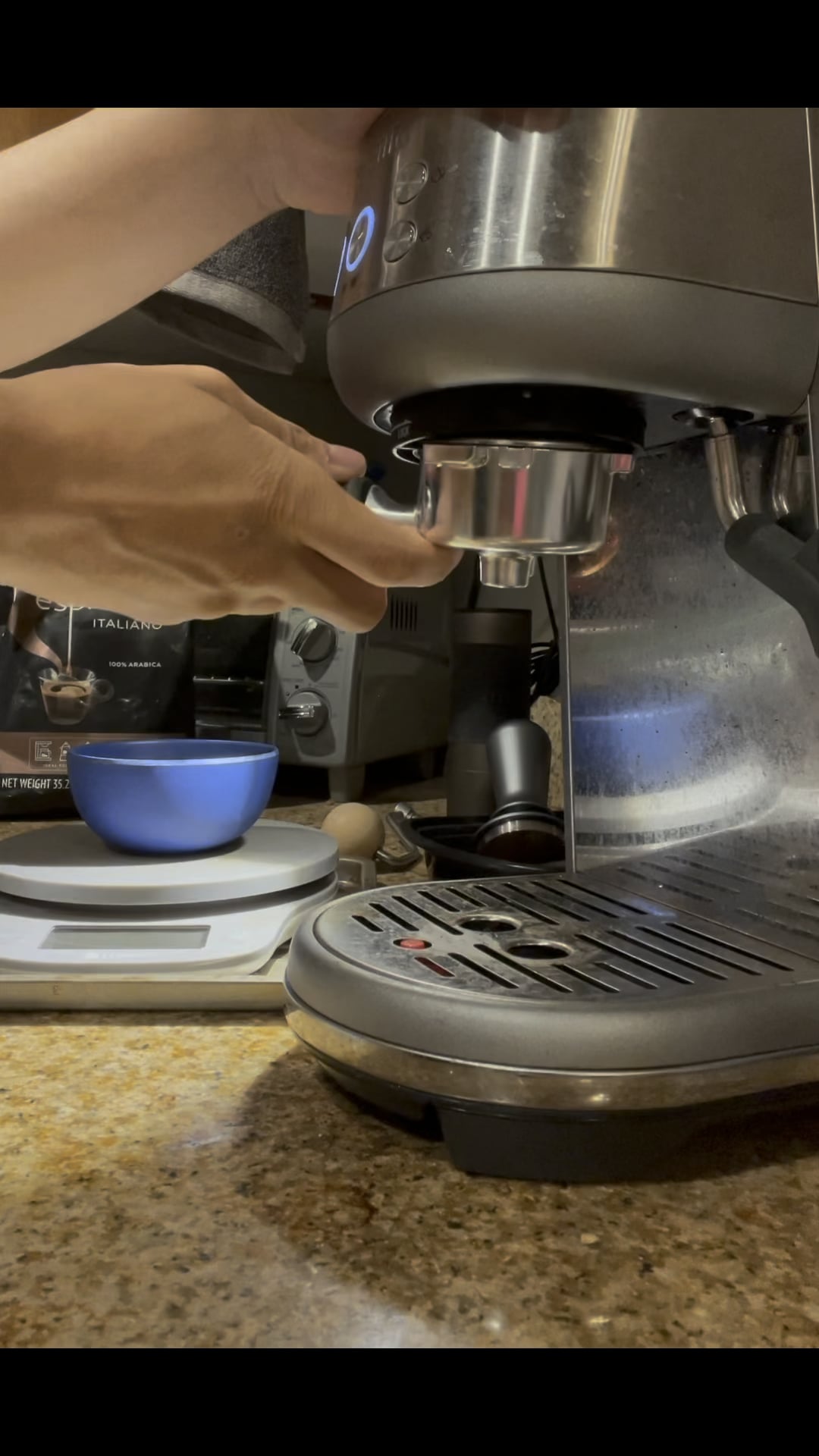 Full espresso making process at home - Dining and Cooking