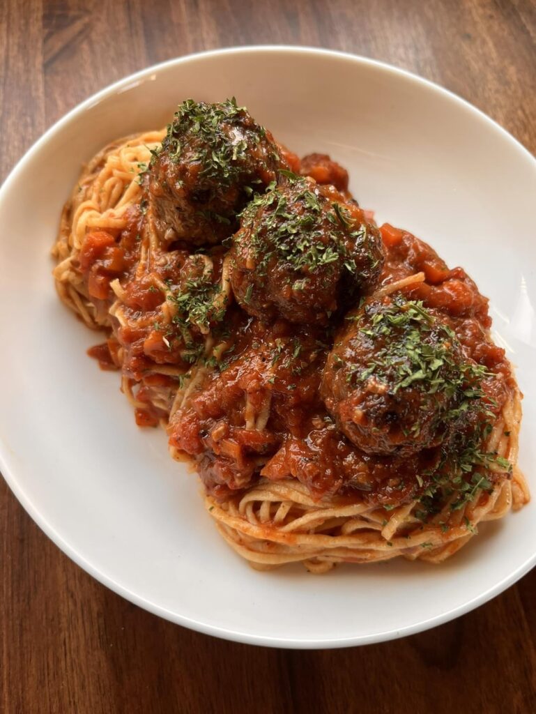 spaghetti and meatballs (everything homemade) - Dining and Cooking