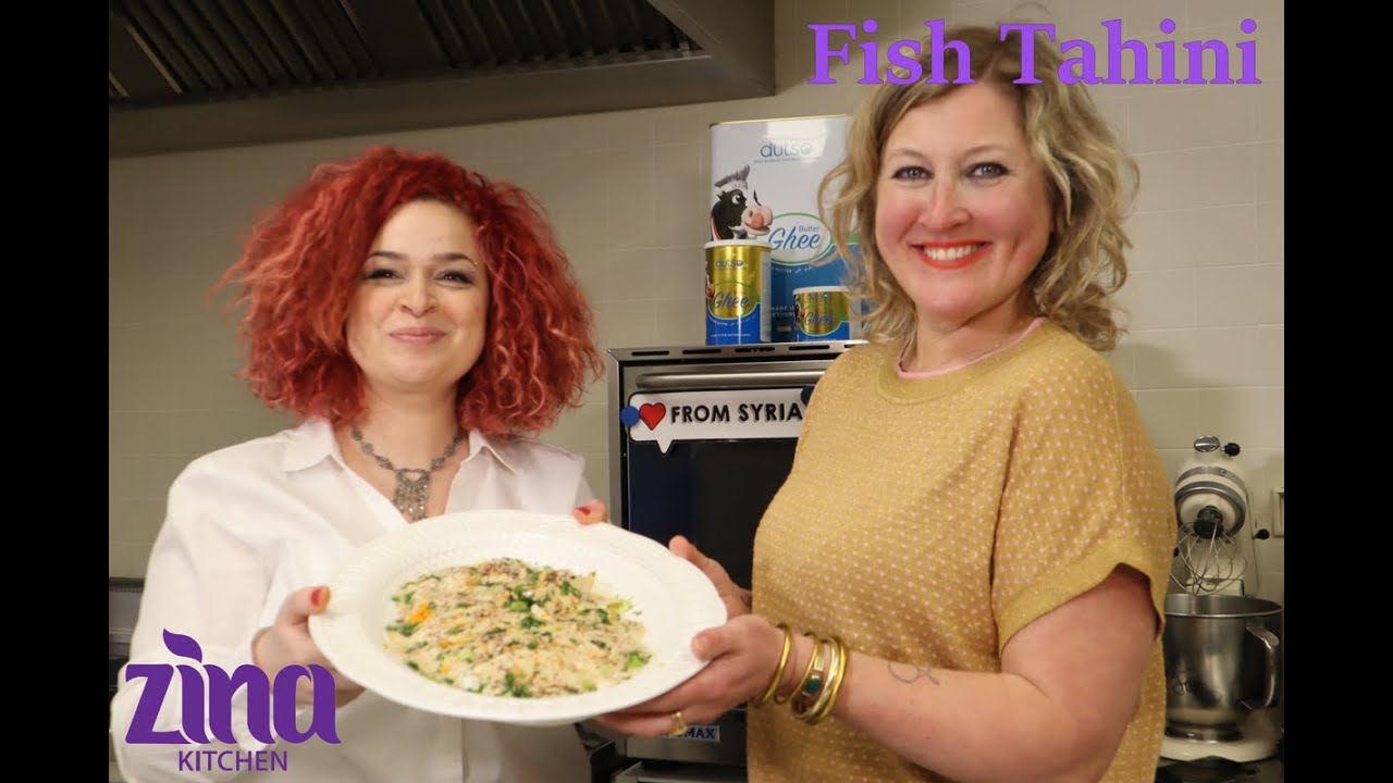 Cooking tajen Fish Tahini with Merijn Tolطاجن سمك على الطريقه اللبنانيه ...