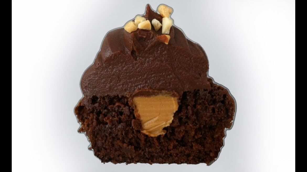 Chocolate Peanut Butter Cupcake Recipe HOW TO COOK THAT Ann Reardon ...