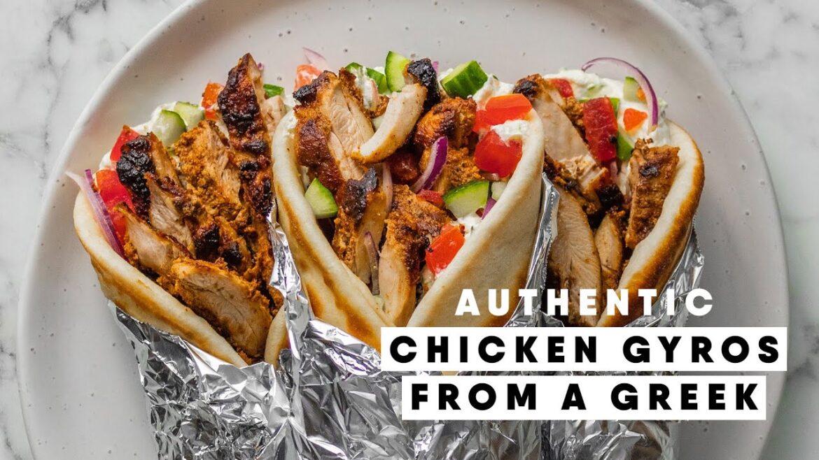Authentic Greek Chicken Gyro Recipe - Dining and Cooking