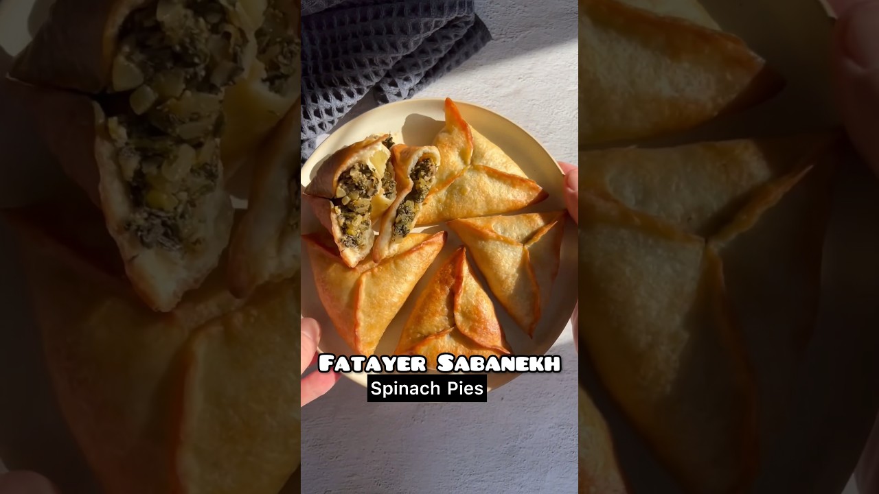 Savoury Arabic Spinach Pies (Fatayer Sabanekh) - Dining and Cooking