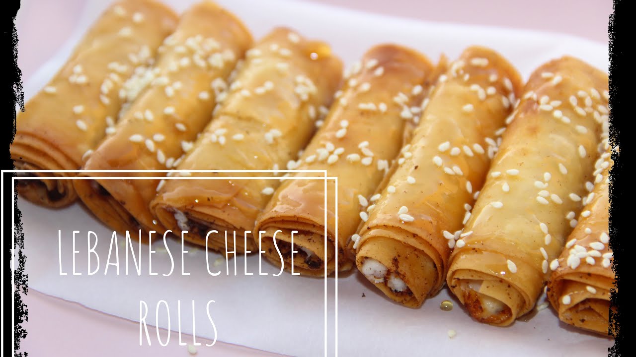 Sweet Lebanese Cheese Rolls (رقاقات بالجبنة, Rakakat Jibneh) / easy ...