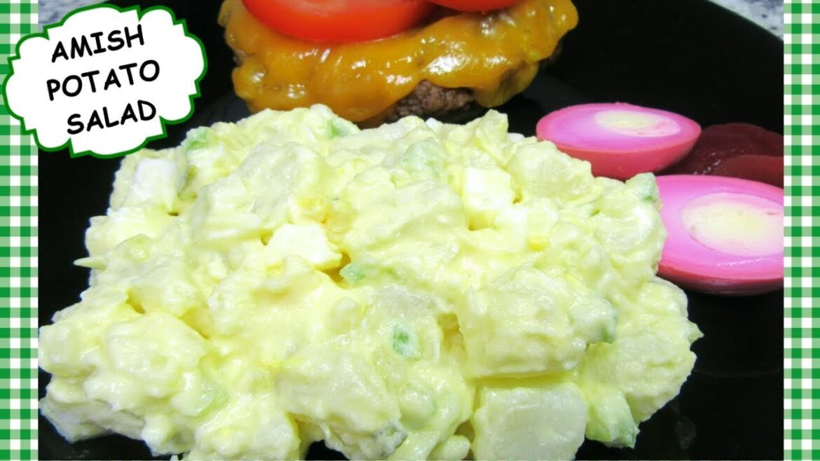 How To Make Amish Deli Style POTATO SALAD Recipe with Cooked Dressing ...