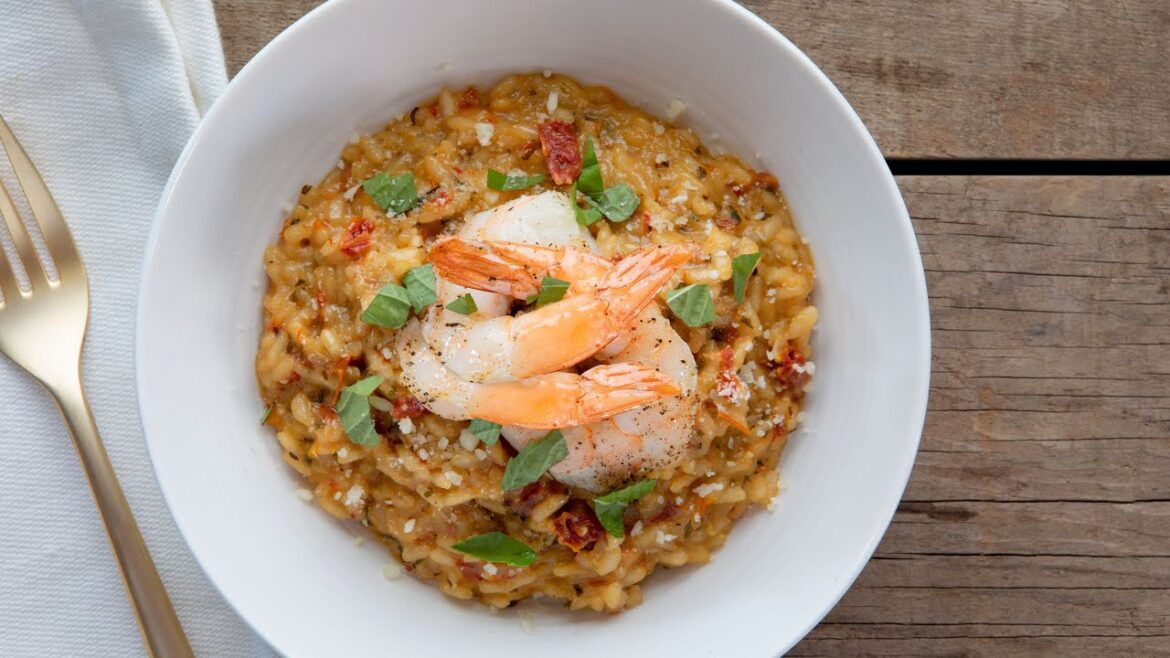 Sun Dried Tomato Shrimp Risotto - Dining and Cooking