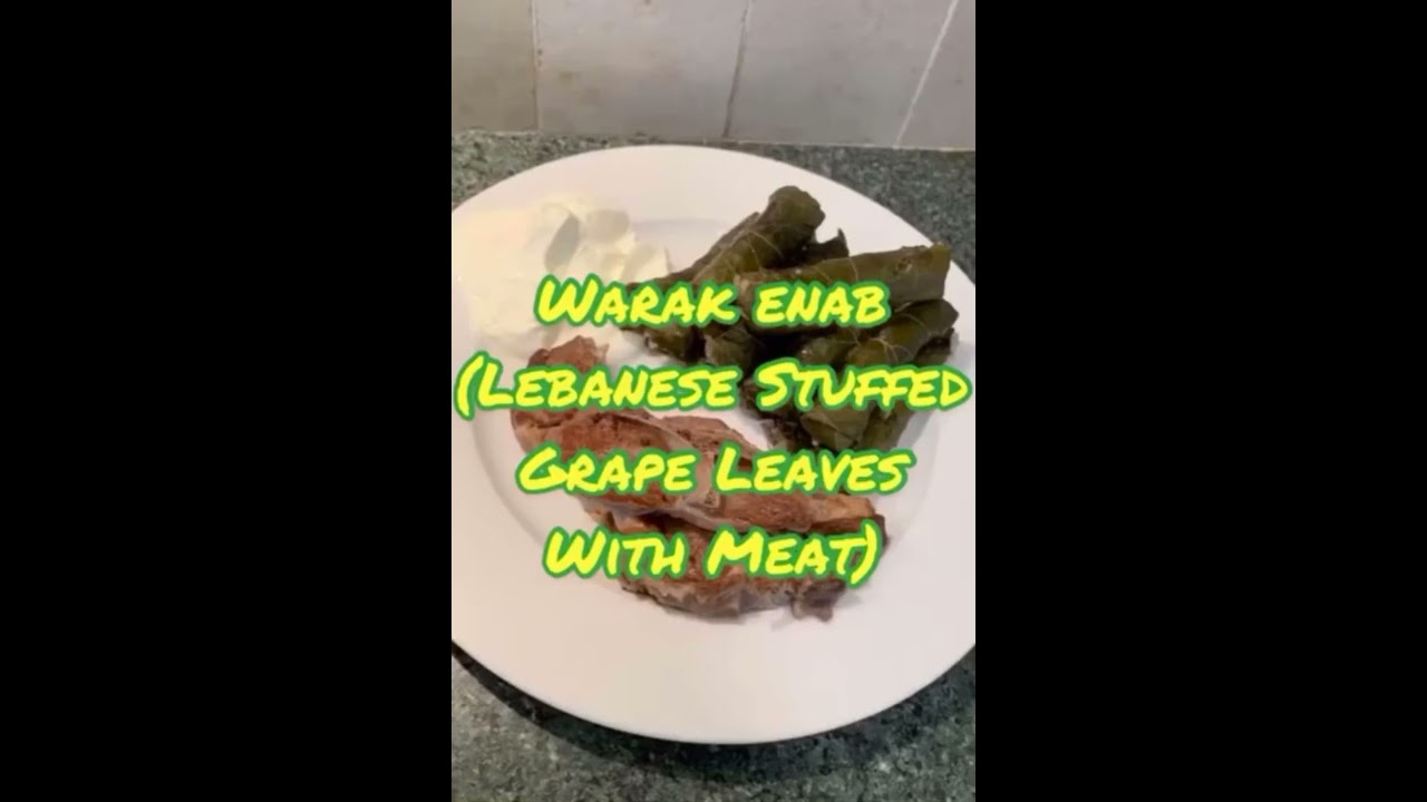 Homemade Warak Enab (Lebanese Stuffed Grape Leaves With Meat) - Dining ...