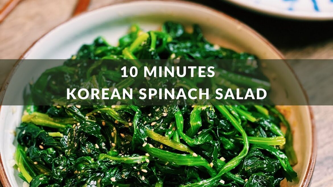 10 Minutes Korean Spinach Salad 2 Ways (Sigumchi Namul) - Dining and ...