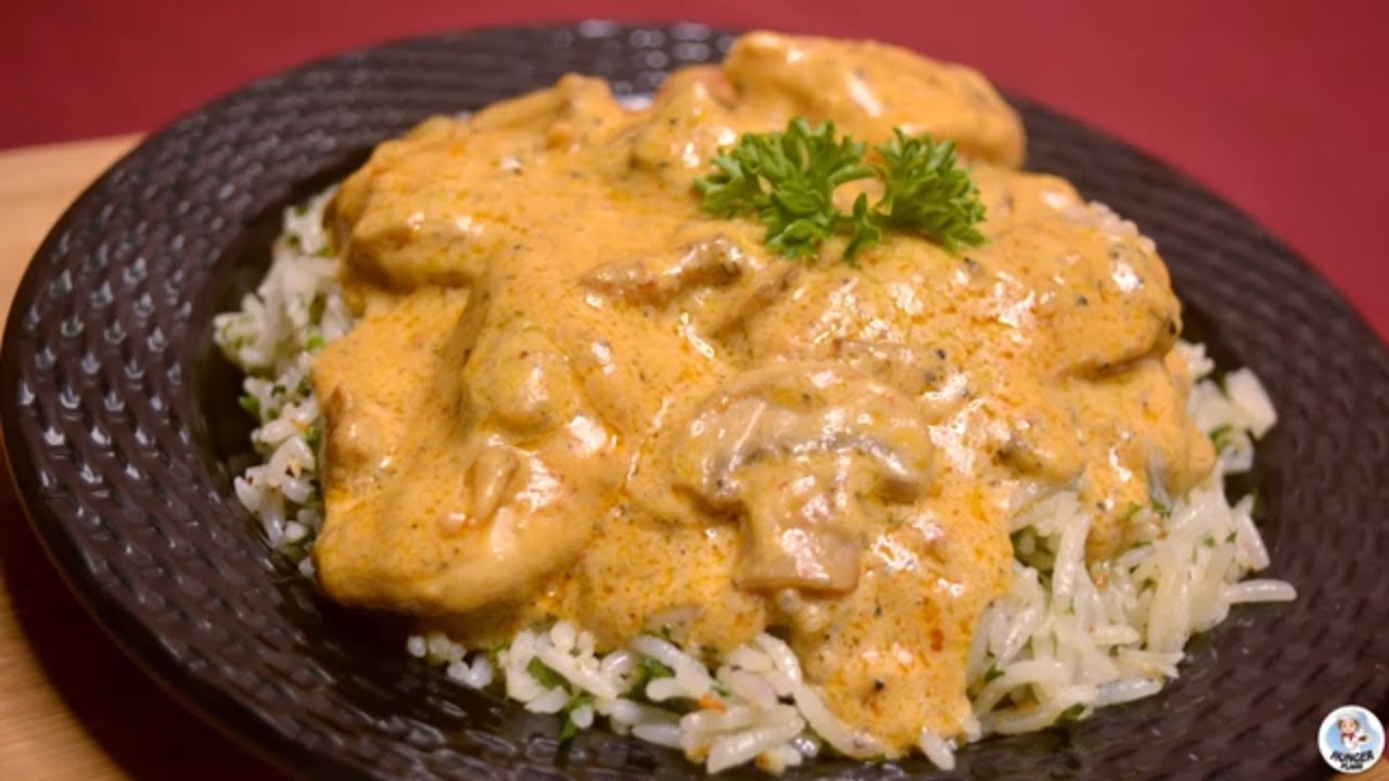 Chicken Stroganoff With Herbed Rice | Chicken Stroganoff Recipe ...