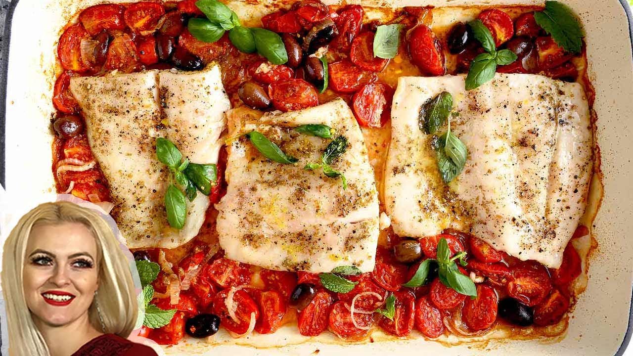 One Pan Roasted Fish With Cherry Tomatoes in 25 Minutes - Dining and ...