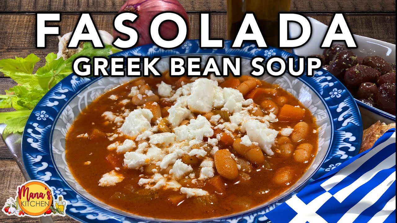 Traditional Greek Fasolada Recipe (Bean Soup) | Authentic White Bean ...