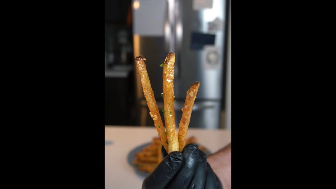 Crispy Garlic Butter Fries - Dining and Cooking