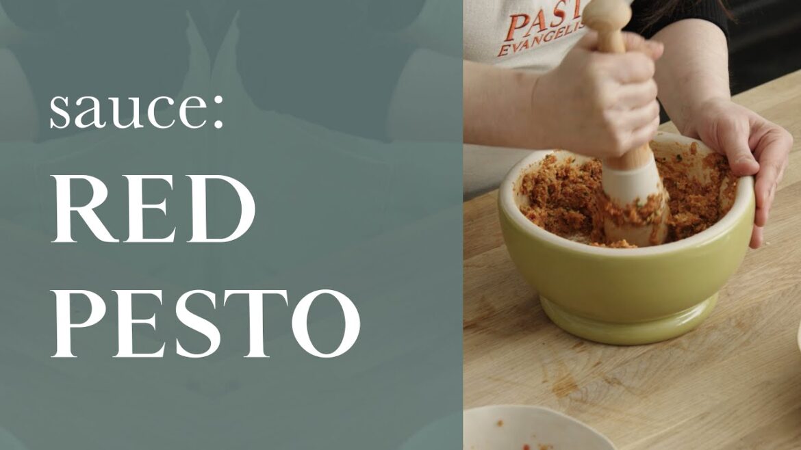 How to made red pesto with sun-dried tomatoes - Dining and Cooking