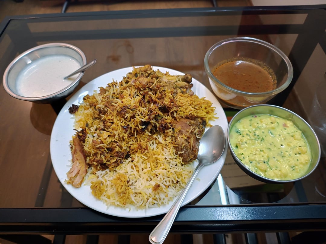 Chicken Biryani, Raita, Saalan, and Kheer - Dining and Cooking