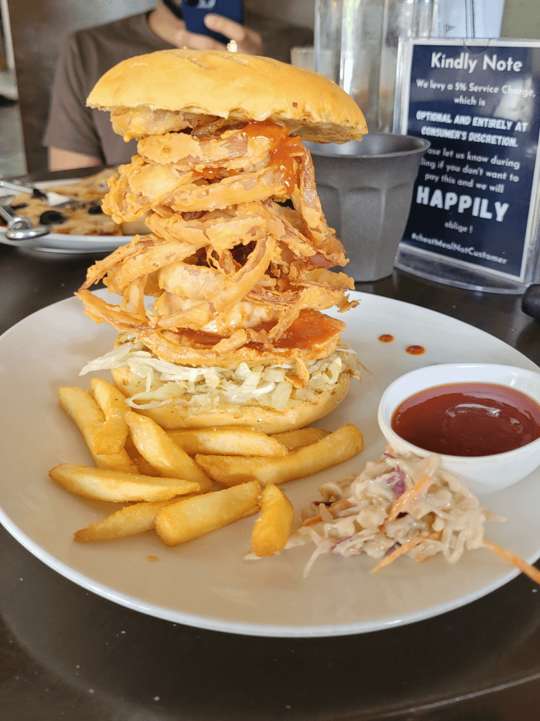 Weird way to eat onion rings - Dining and Cooking