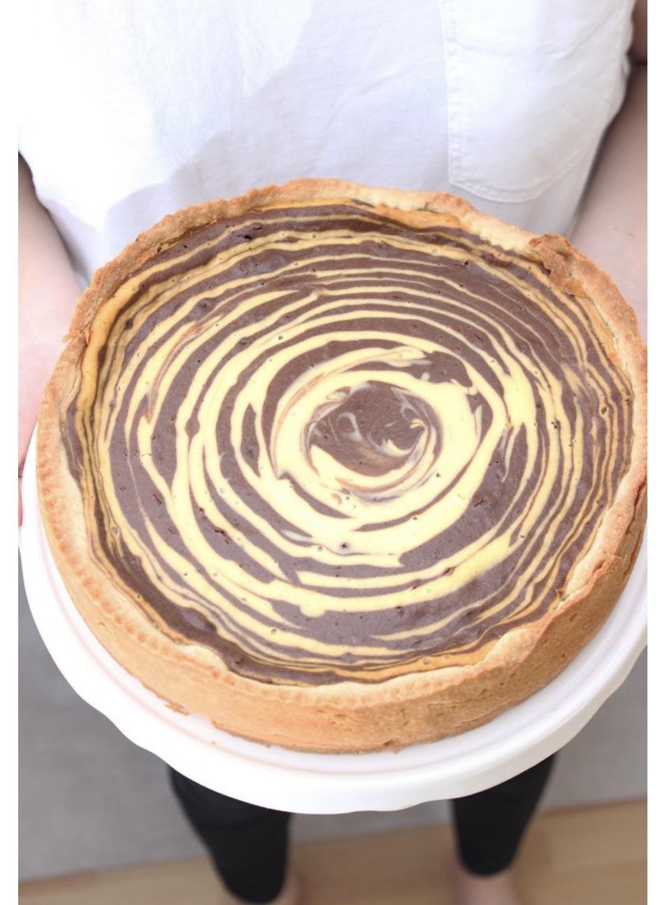 Homemade Zebra cheesecake - Delicious dessert with simple marble effect ...