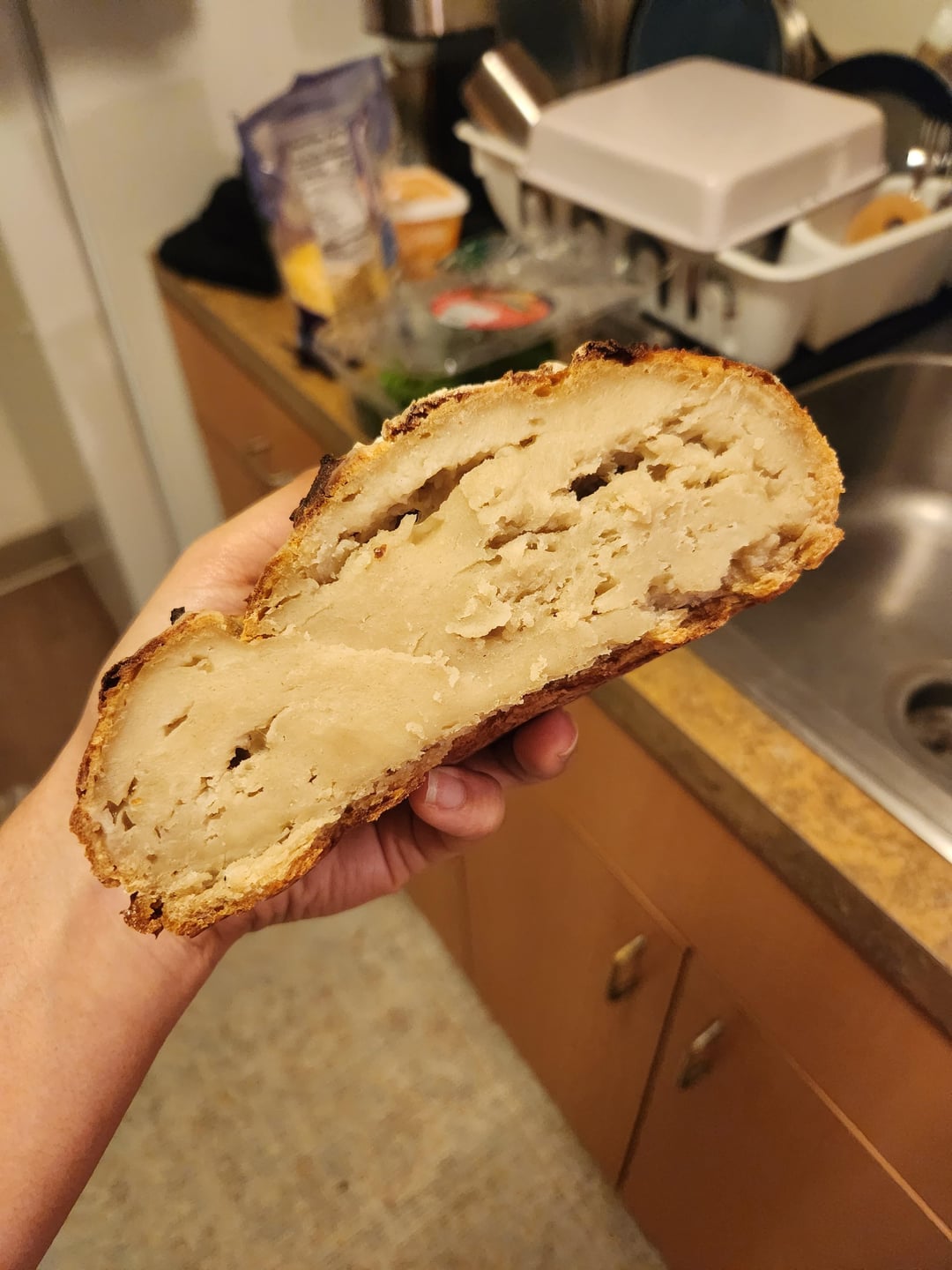 First time making bread. I don't know where I went wrong, so tips would ...