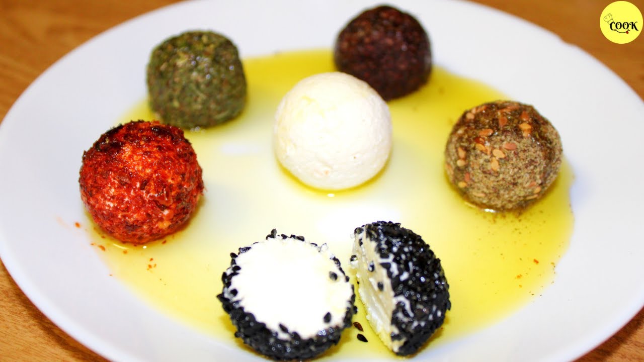 How to make Labneh balls | Herbs - flavored Labneh - Dining and Cooking
