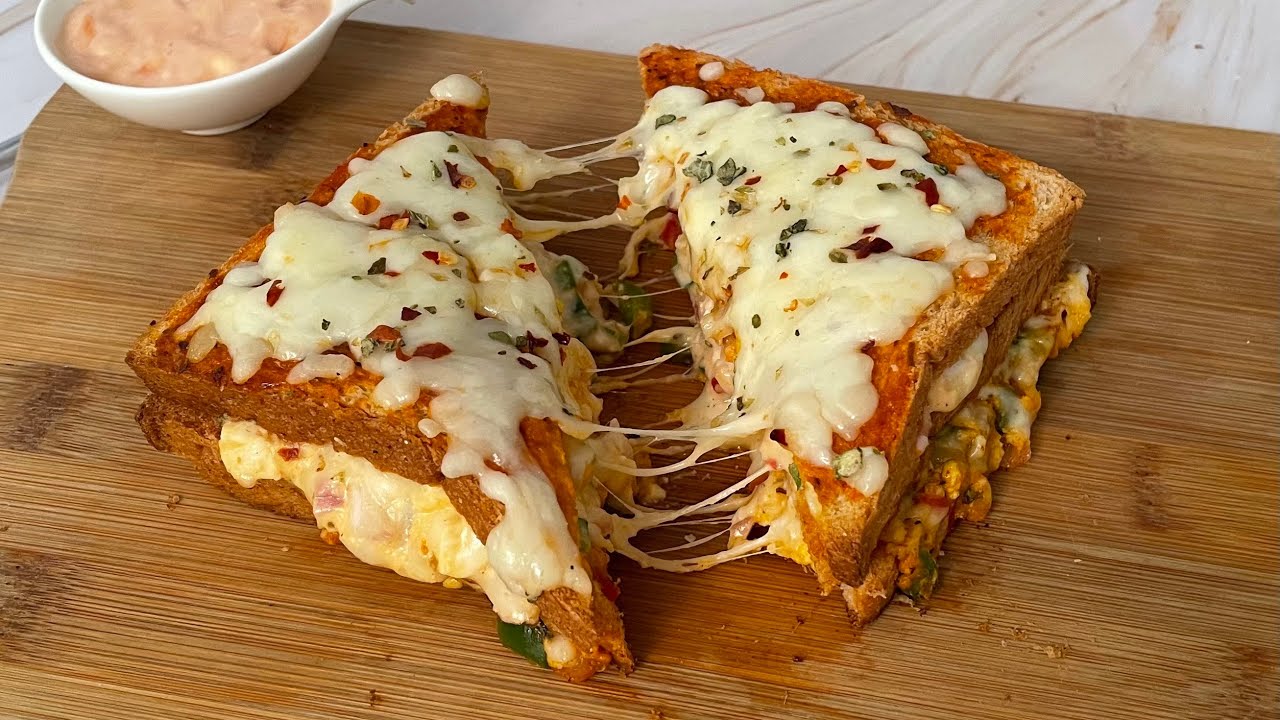 Triple Layer Cheese Sandwich On Tawa in 5 Minutes | No Oven Cheese ...