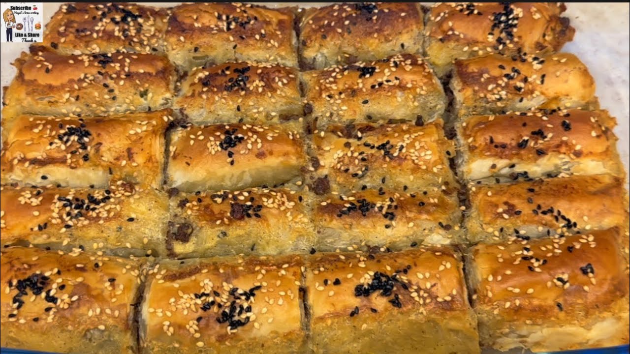 وصفة الرقاقات أو الجلاش أو البرك باللحمة | Rkakat or Burak or Gullash ...