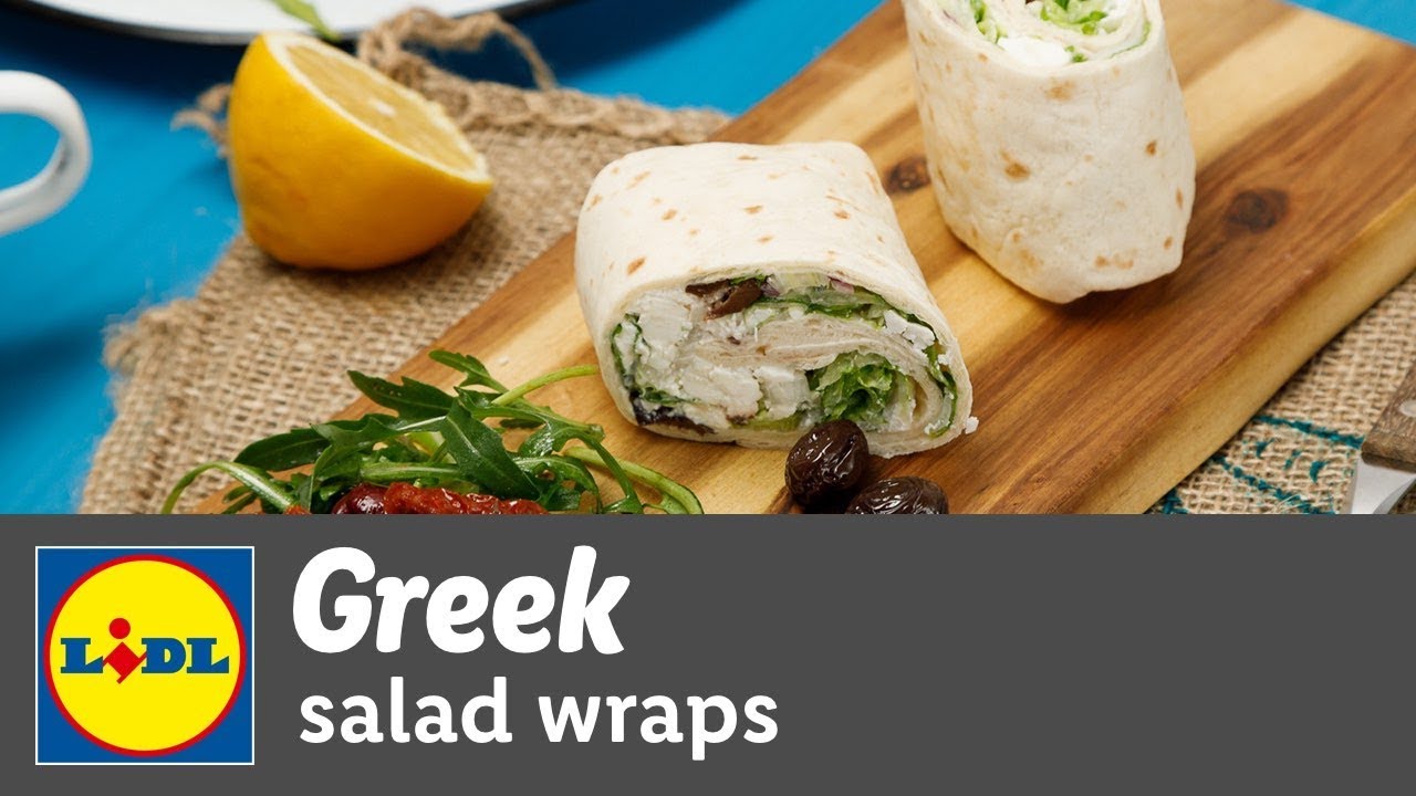 Greek salad wraps • reteta Bucataria Lidl - Dining and Cooking