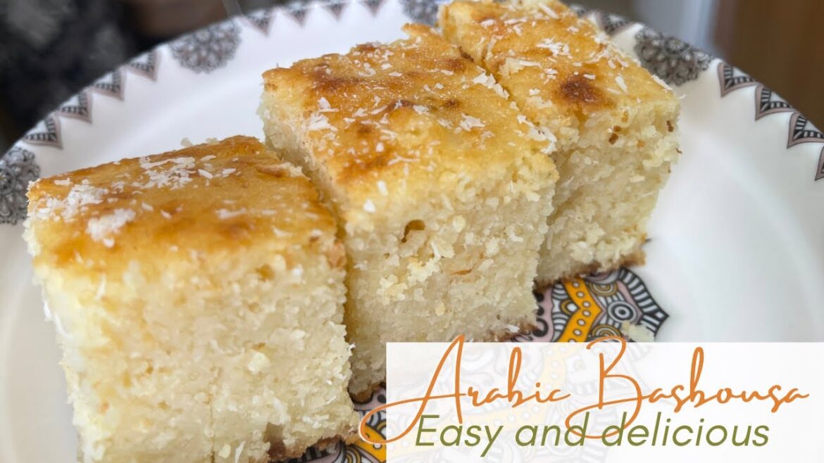 Easy semolina cake | Syrian Turkish Basbousa cake Revani recipe | How ...