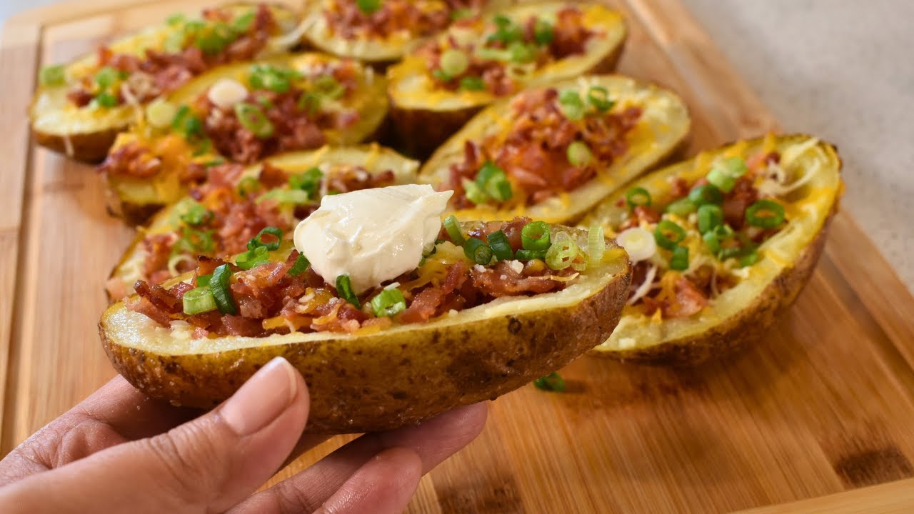 Delicious Potato Skins Recipe - How to Make Potato Skins From Scratch ...