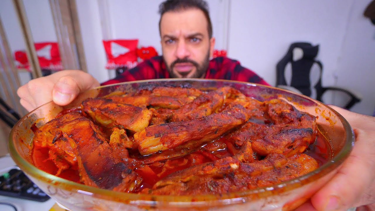 التبسي العراقي بأضلاع الغنم موكبانغ Iraqi Tabsi With Lamb Ribs Eating ...