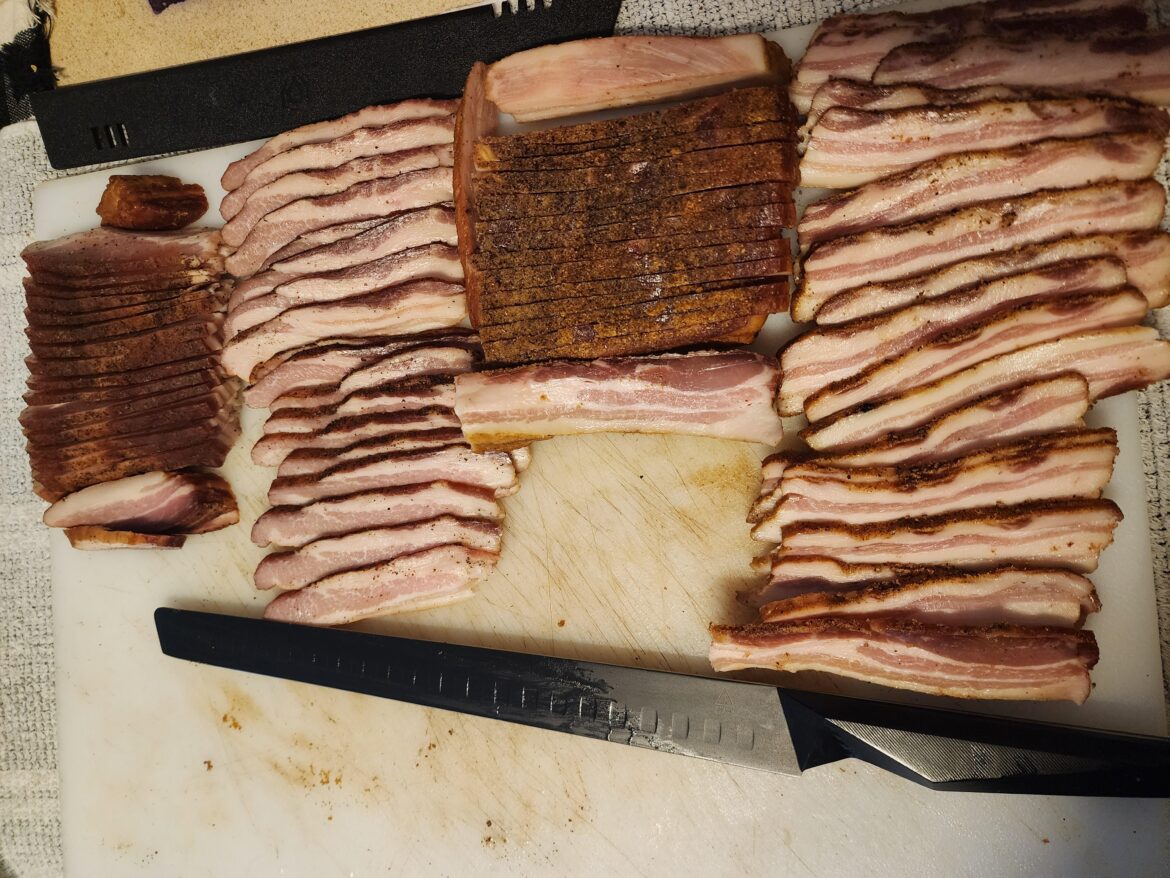 Pecan Smoked Pepper/Garlic Bacon - Dining and Cooking