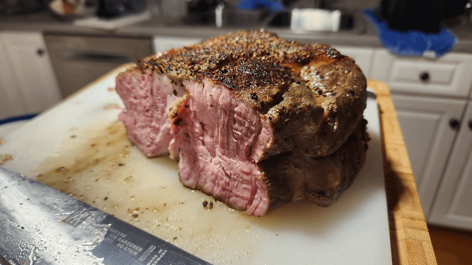 Charles Roast. 3lbs, 135F for 30 hours. Tender as filet mignon ...