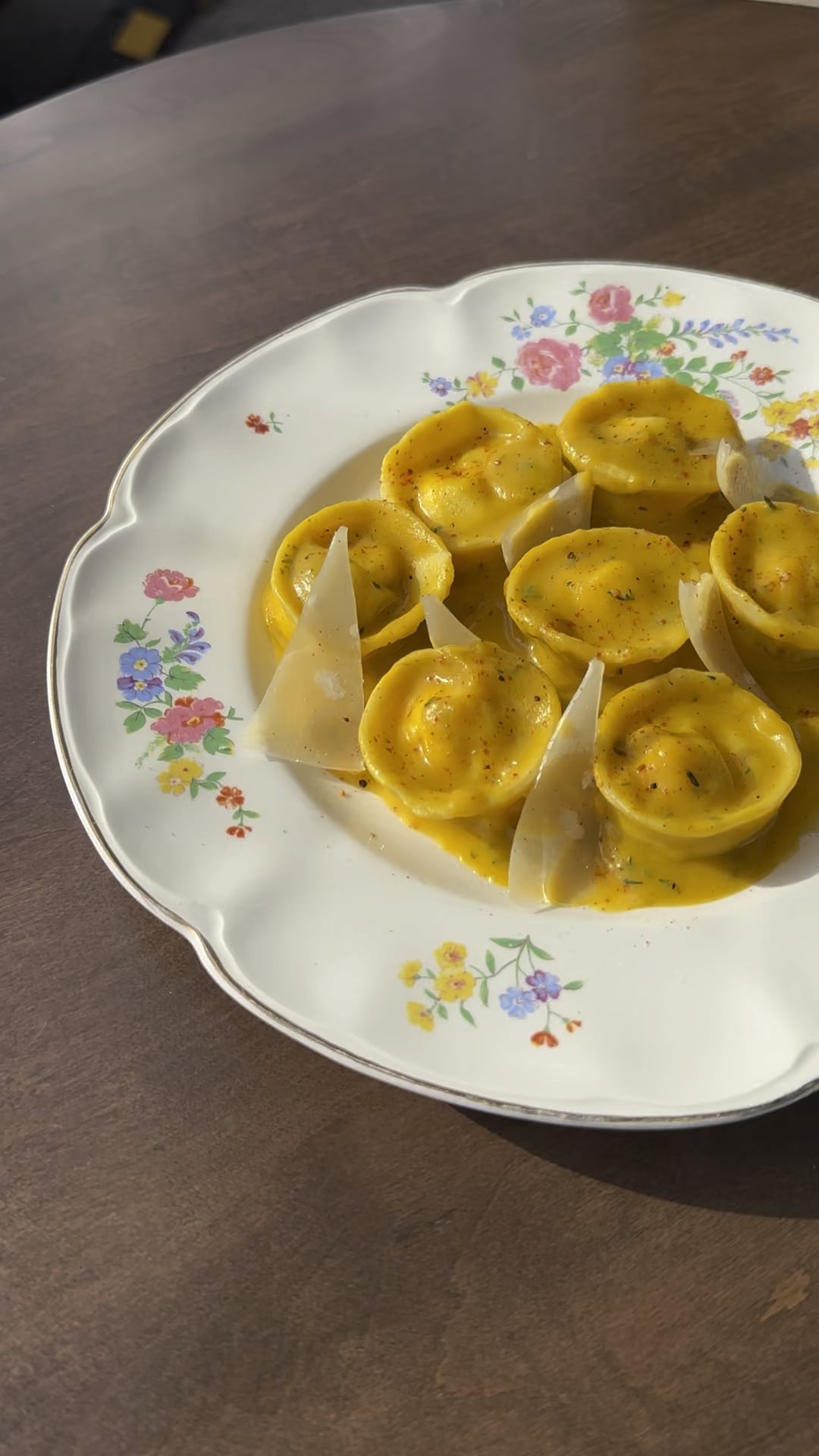 Cappelletti filled with ricotta and nutmeg, Delicata squash, thyme ...