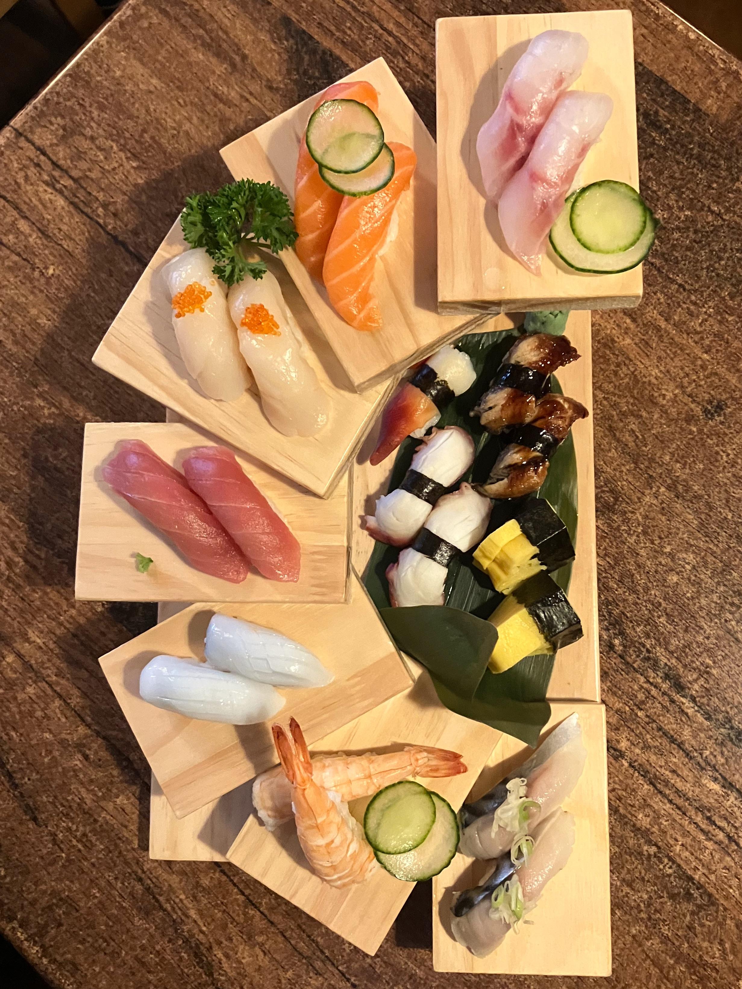 Sushi place in London - got the whole Nigiri menu! - Dining and Cooking
