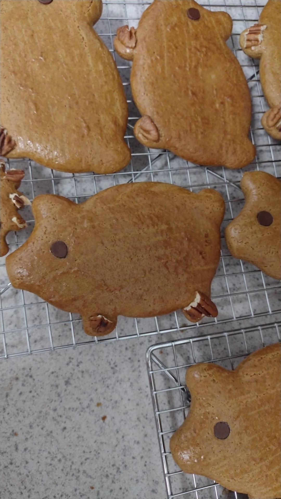 I made some Marranitos (gingerbread pigs) for my grandfather. It's his ...
