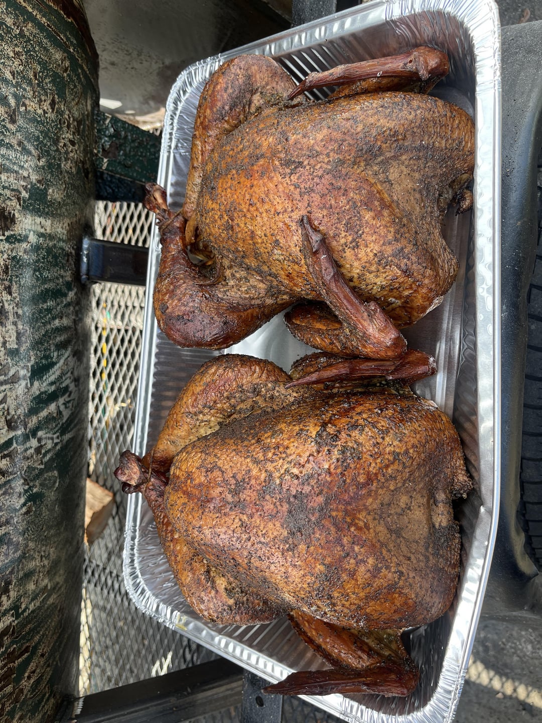 Smoked turkeys turned out great! How was your thanksgiving? - Dining ...