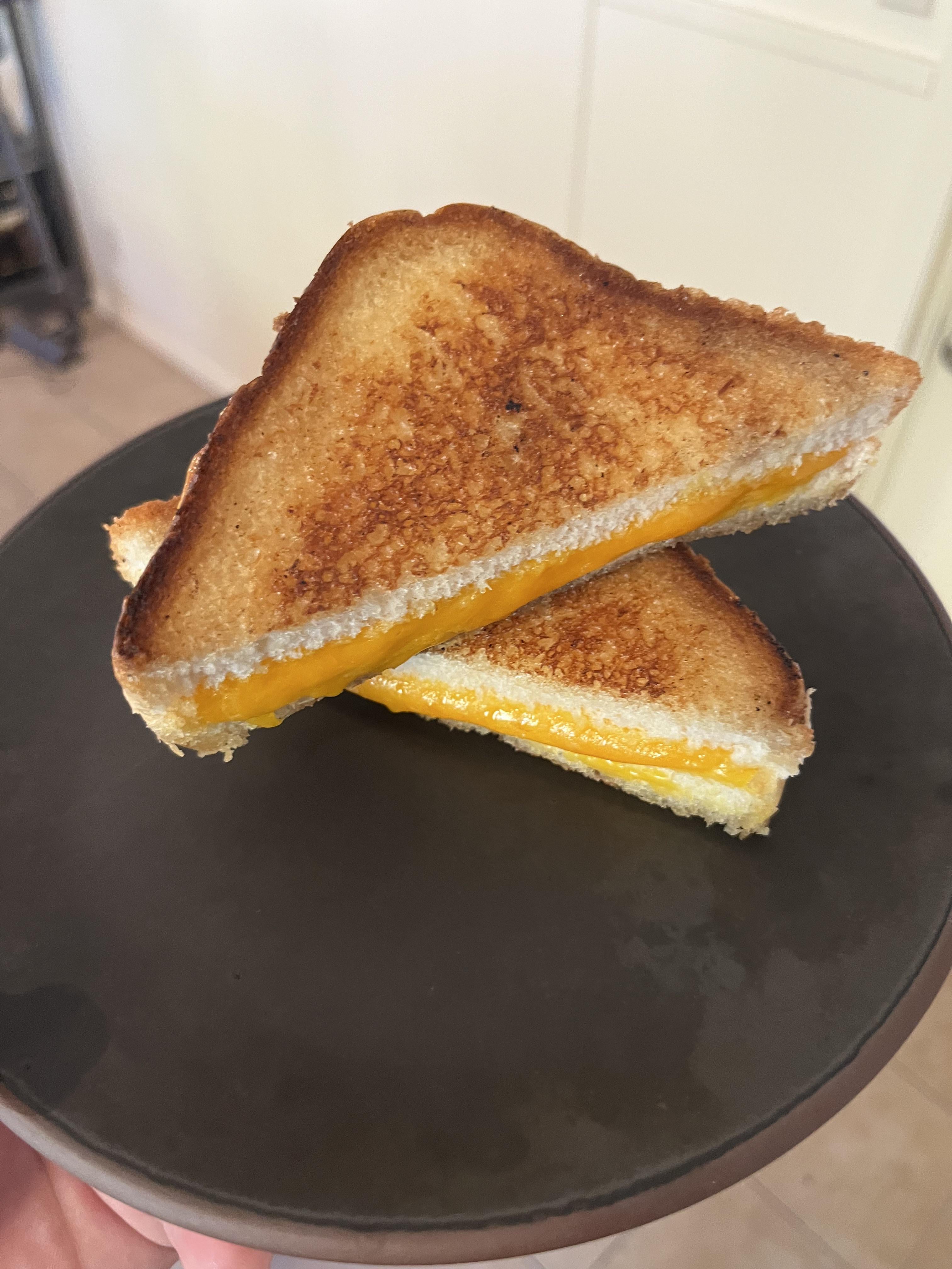 Classic cheddar on Texas toast for the wife - Dining and Cooking