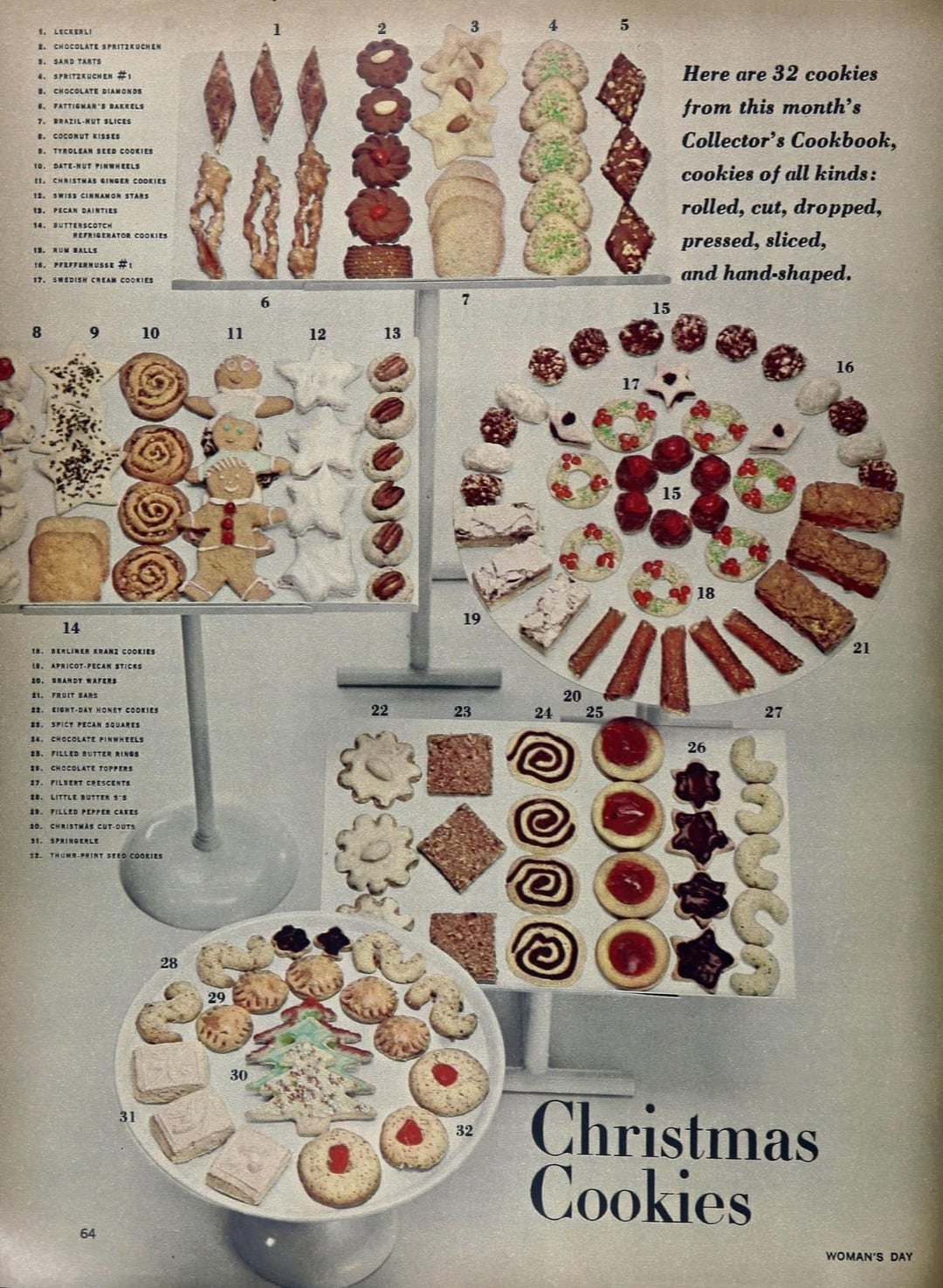 Vintage Christmas Cookie Recipes - Dining and Cooking