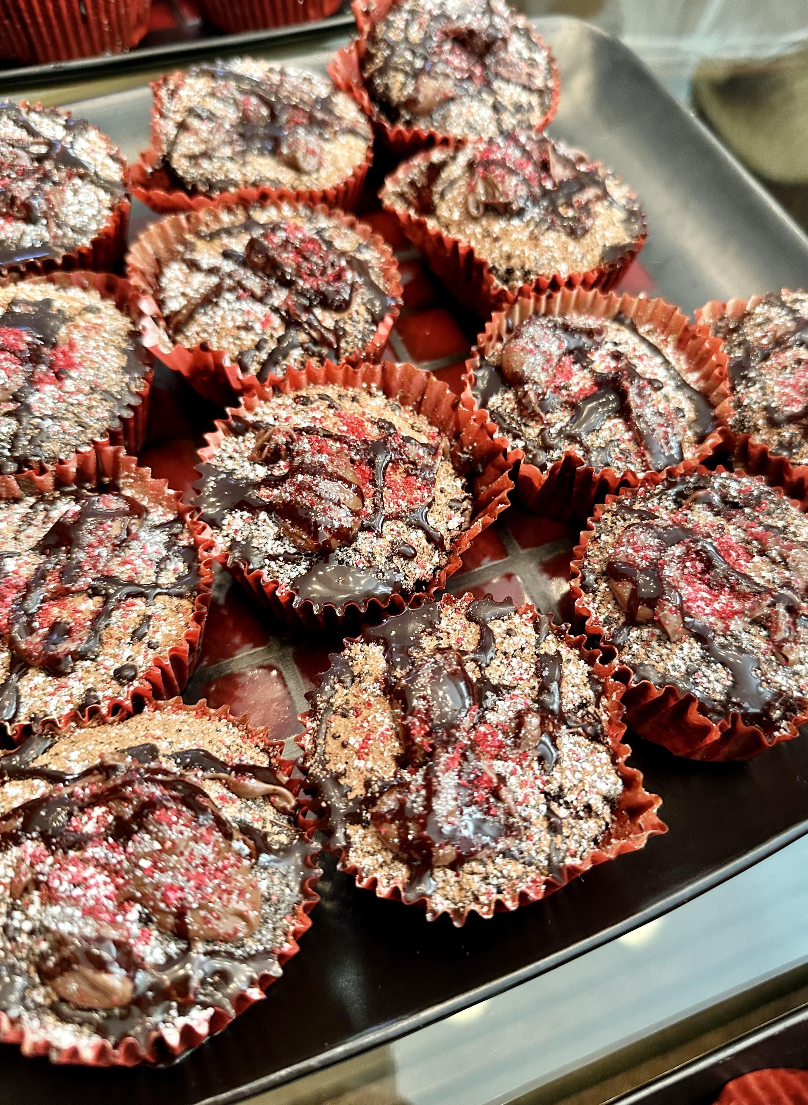 [OC] Homemade Chocolate Overload Cupcakes - Dining and Cooking