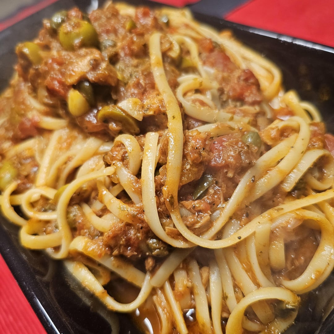 Pasta at a Mediterranean Sauce on a rainy day - Dining and Cooking