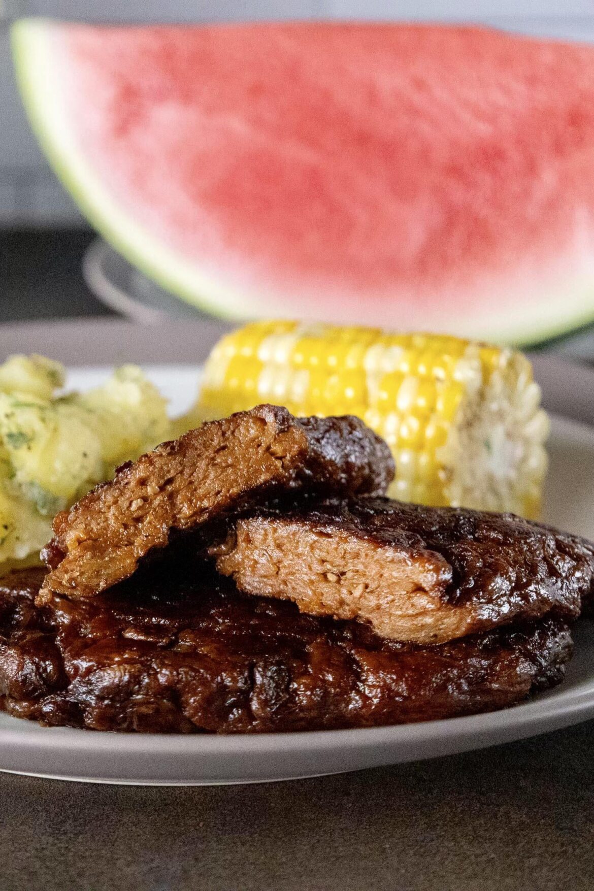 Vegan Seitan Ribs with Jackfruit - Dining and Cooking