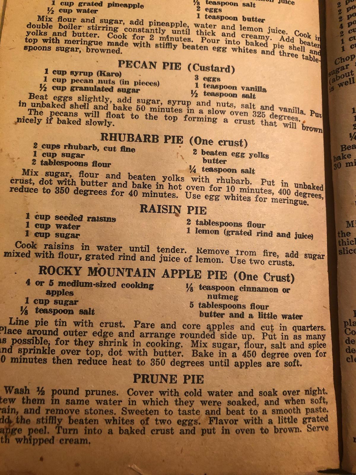 Rocky mountain apple pie. - Dining and Cooking