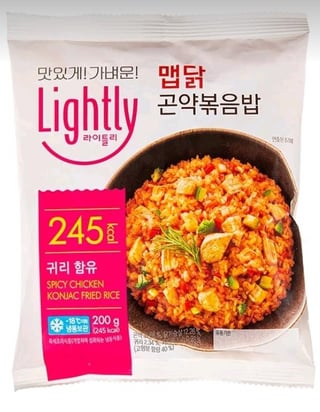 Tried konjac fried rice (245 cal) for the first time. - Dining and Cooking