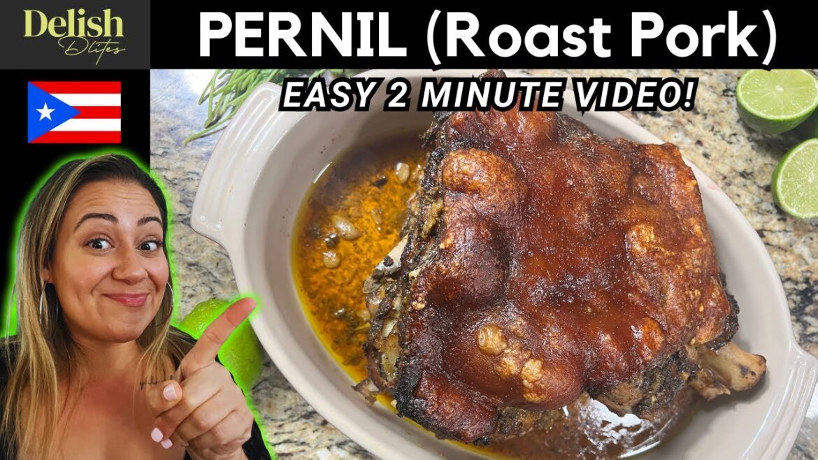 How to cook PERNIL (Roast Pork Puerto Rican Style) | Delish D'Lites ...