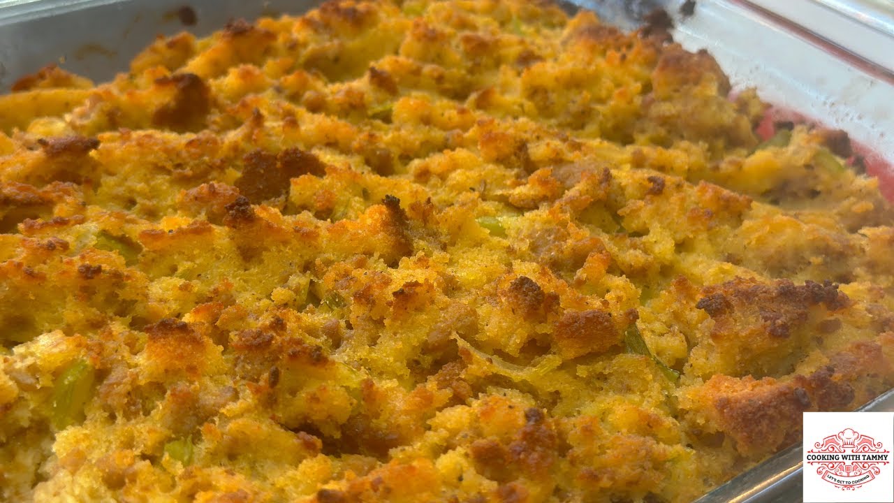 Delicious Cornbread Dressing / Stuffing - Dining and Cooking