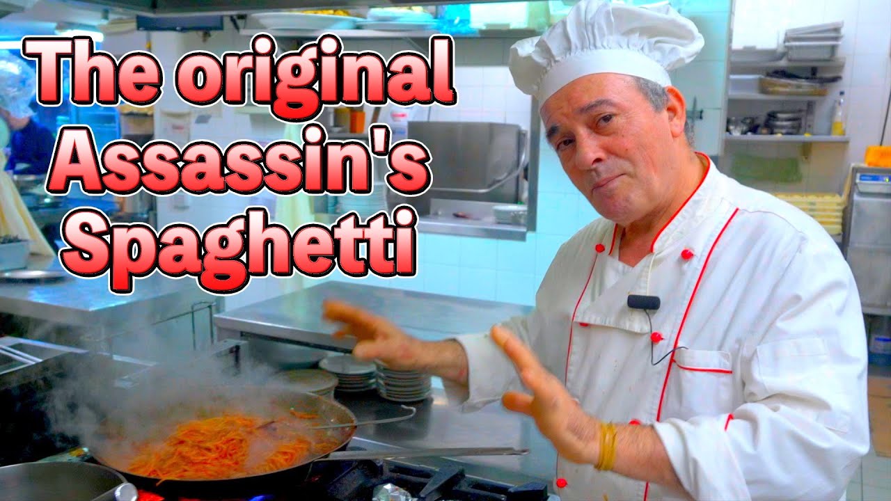 The assassin's spaghetti was born here.The chef has been making this ...