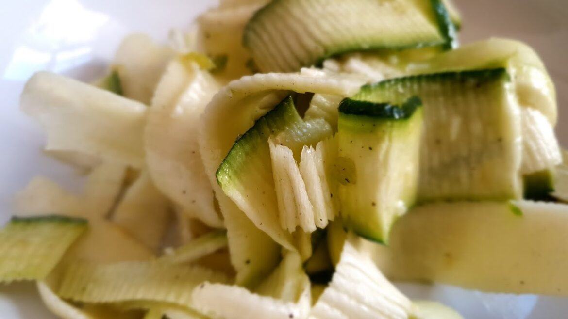 Courgette Recipe / Zucchini Recipe - side salad - Dining and Cooking
