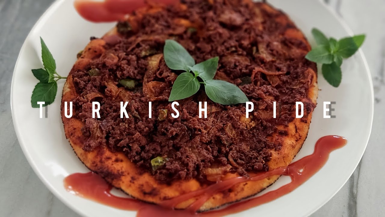 Turkish pide Recipe | Delicious pide | طرز تهیه پیده با نان اماده ...