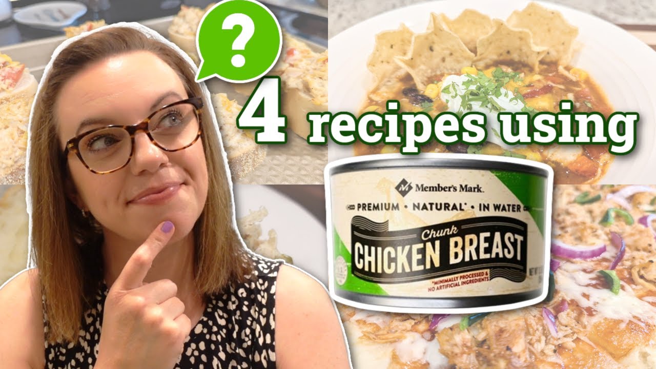 4 EASY RECIPES USING CANNED CHICKEN! | RECIPES FROM PANTRY STAPLES ...