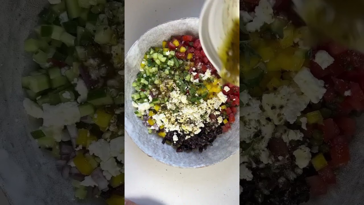 Scoopable Greek Salad - Dining and Cooking