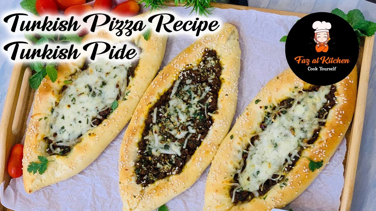 Turkish Pizza Recipe | Turkish Pide | Fatayer | 2023 by Faz At Kitchen ...